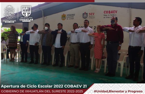 INICIO DE CICLO ESCOLAR 2022 DEL COBAEV PLANTEL 21 IXHUATLÁN DEL ...